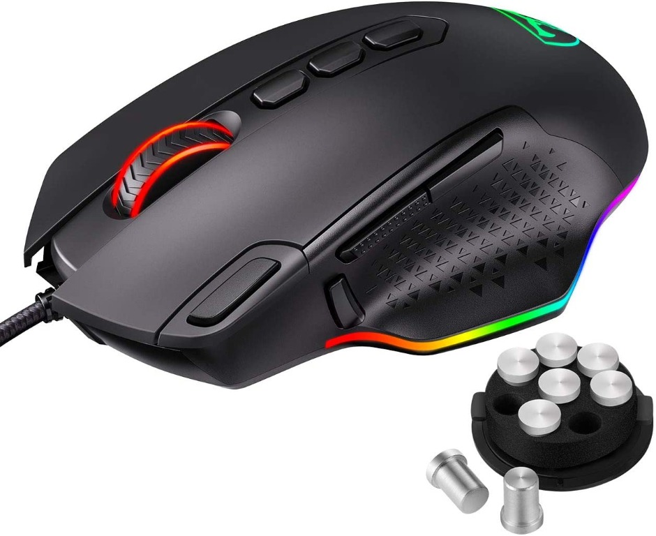 "PICTEK Wired RGB Gaming Mouse with 10 Programmable Buttons ...