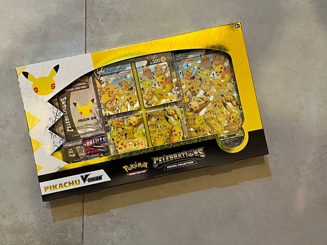 Pikachu V Union 25th Anniversary Celebrations Box, Hobbies & Toys, Toys ...