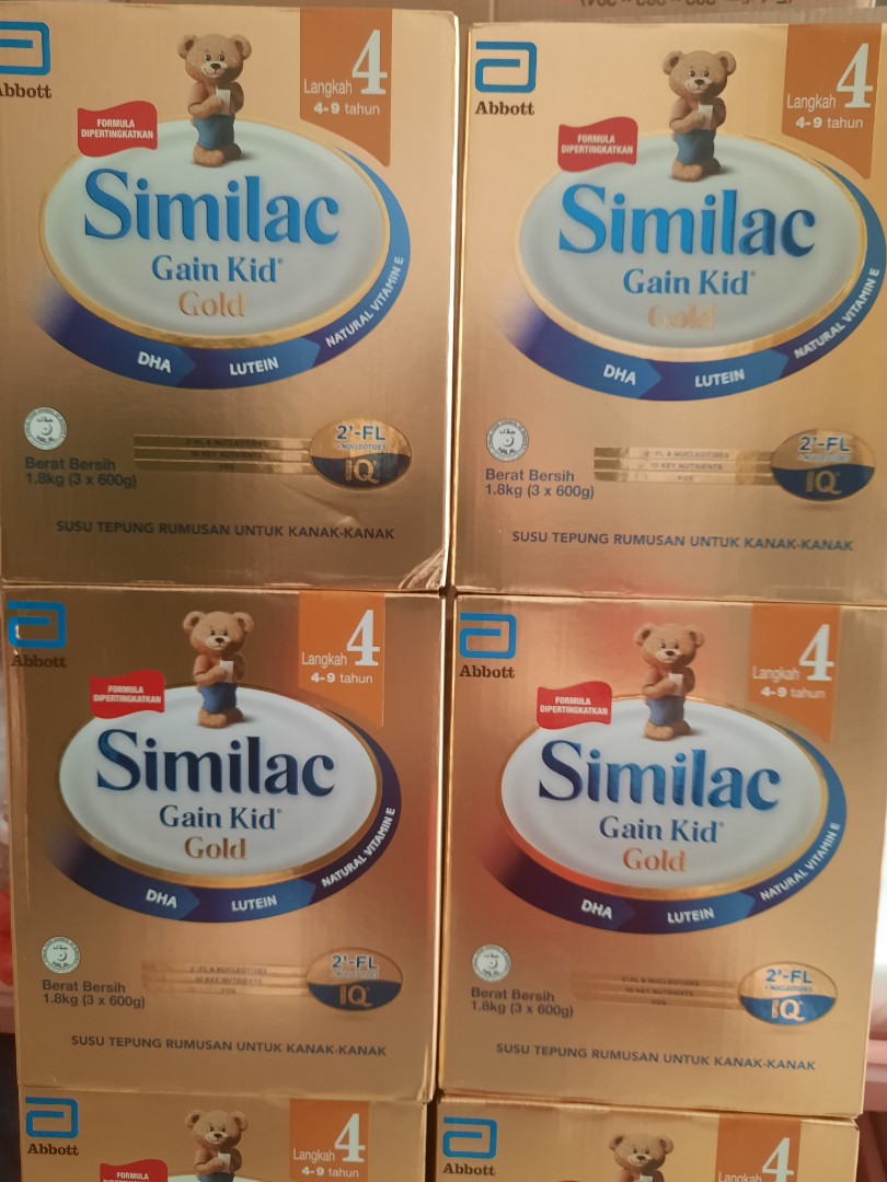 Promotion 2x1.8kg Similac Refill Gain 4. Made in Denmark, Babies & Kids ...
