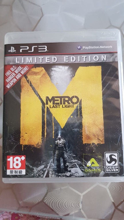 PS3 Game: Metro Last Light Limited Edition, Video Gaming, Video Games ...