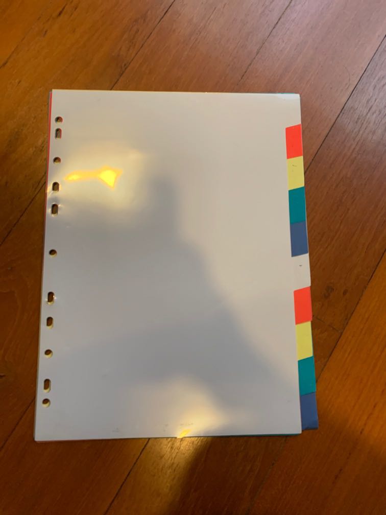 PVC File dividers, Hobbies & Toys, Stationery & Craft, Stationery ...