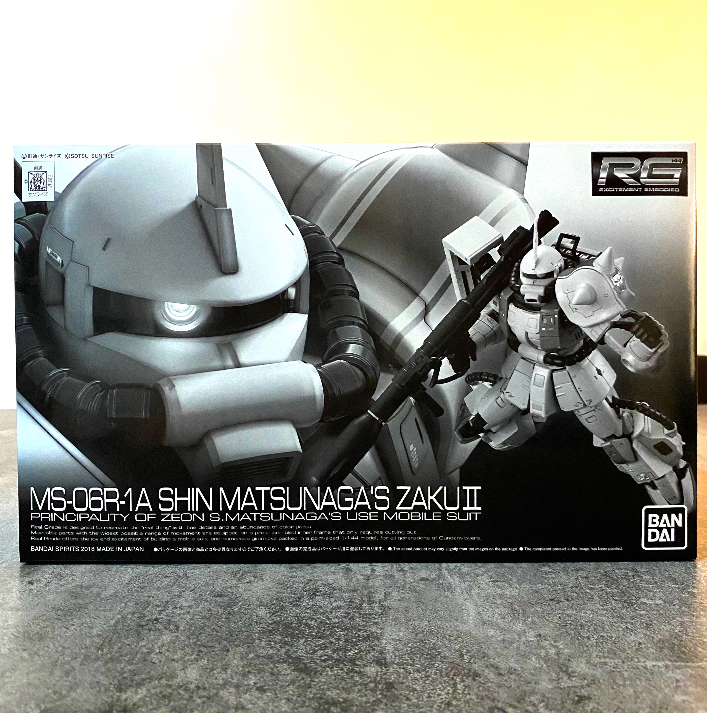 RG 1/144 MS-06R-1A SHIN MATSUNAGA’S ZAKU II, Hobbies & Toys, Toys & Games on Carousell