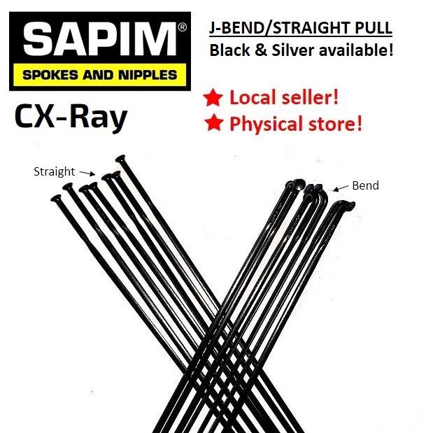 Sapim CX-Ray Bicycle Spokes Aero Bladed Bike Spokes (J-Bend/Straight ...