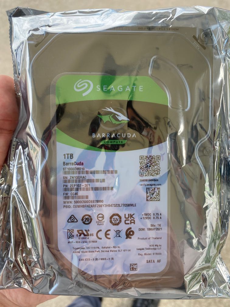 Seagate barracuda 3.5” 1tb hdd, Computers & Tech, Parts & Accessories ...