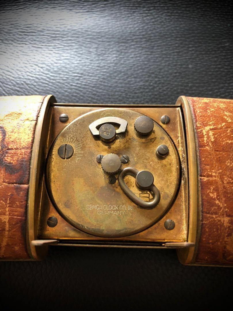 SEMCA travel desk clock with alarm retro vintage mid century eames ...