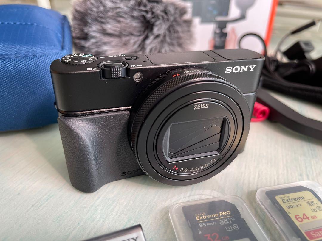 Sony RX100 m7 VII body + shooting grip kit, Photography, Cameras on ...