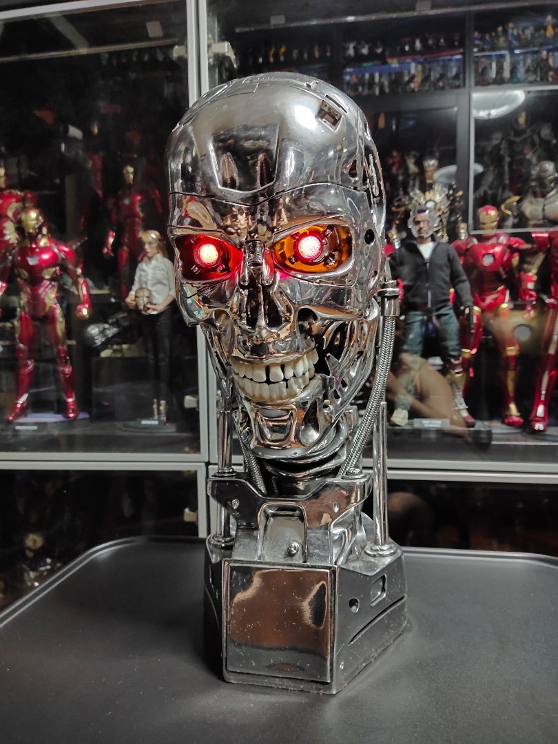 Terminator life size 1:1 endoskeleton head T:2 props replica, Hobbies ...