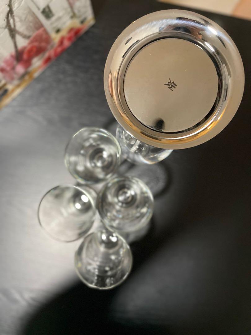 WMF Water decanter and 4 glasses, Furniture & Home Living, Kitchenware ...