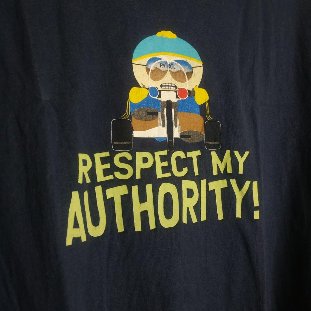 Y2K Southpark "Respect My Authority" Tee, Men's Fashion, Tops & Sets ...