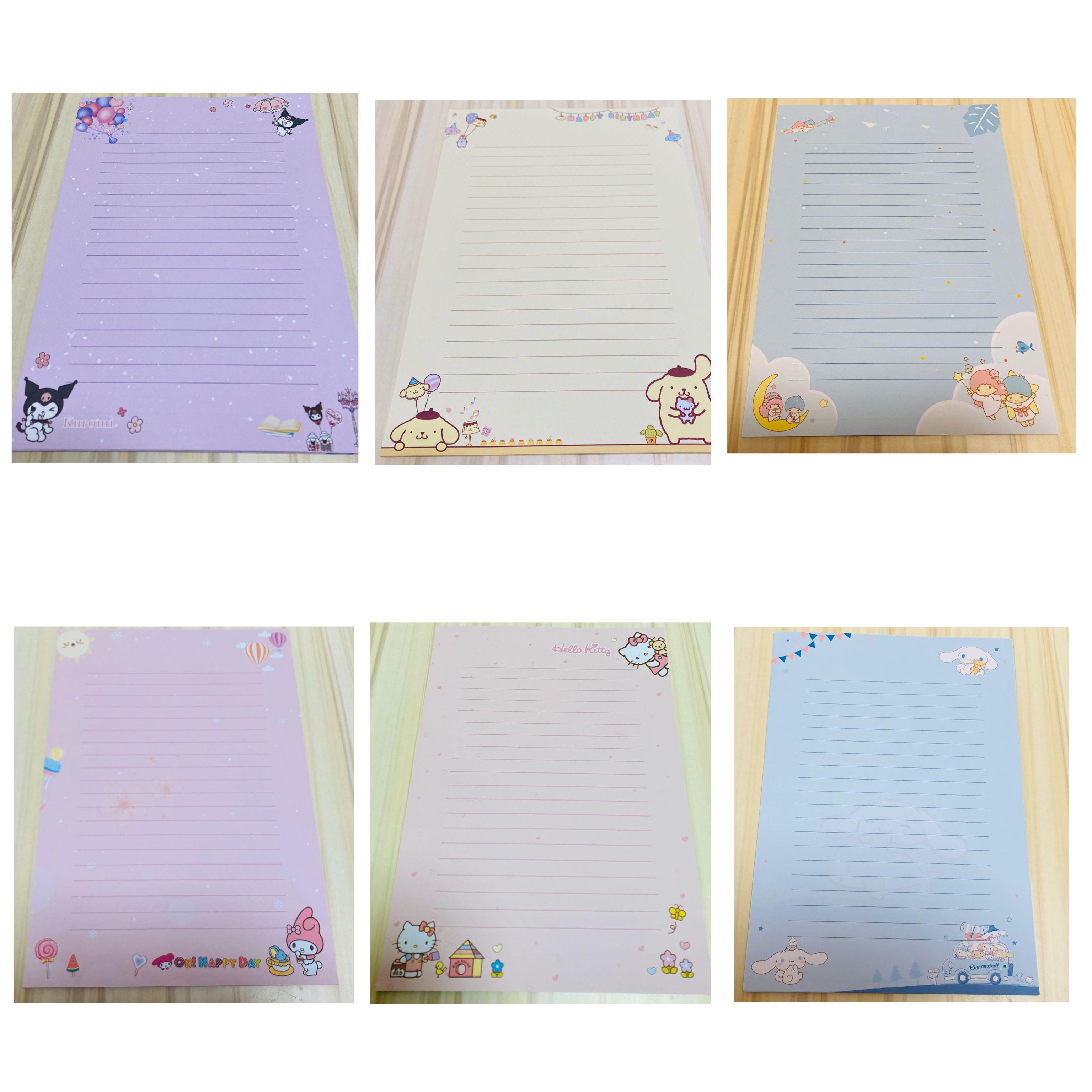 現貨 $10三張 卡通人物 信紙 cartoon character writing paper letter , 興趣及遊戲, 手作＆自家 ...