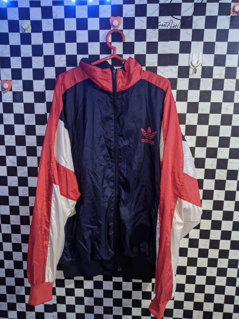 Adidas tri color windbreaker, Women's Fashion, Coats, Jackets and ...