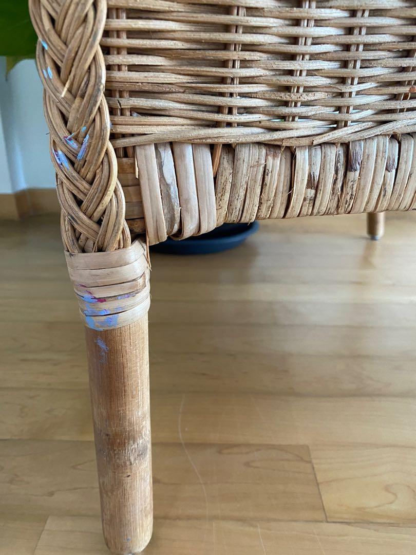 Rattan Agen IKEA chair, Furniture & Home Living, Furniture, Chairs on ...