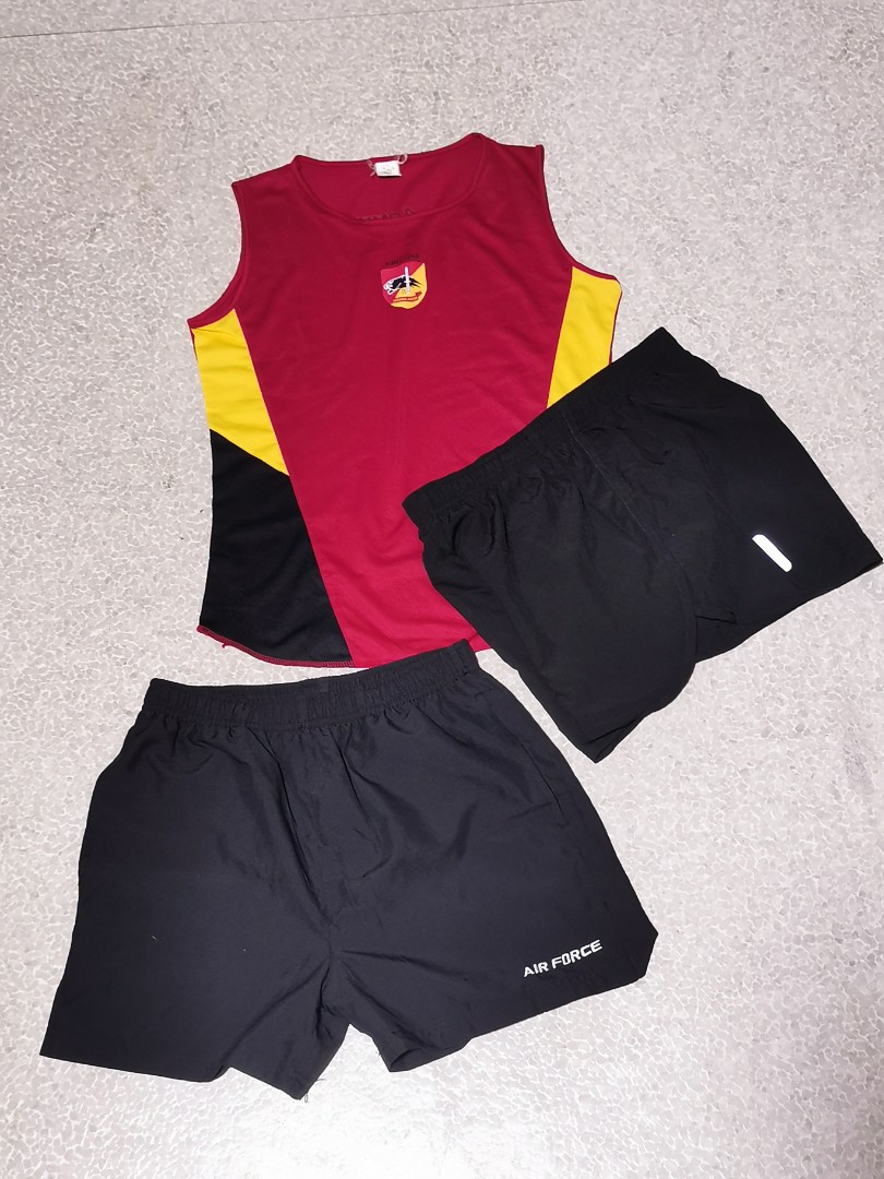 Airforce RSAF PT Shorts SAF Running PT Kits Shorts Infantry Army ...