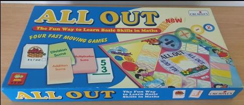 All-Out Game (Math), Hobbies & Toys, Toys & Games on Carousell