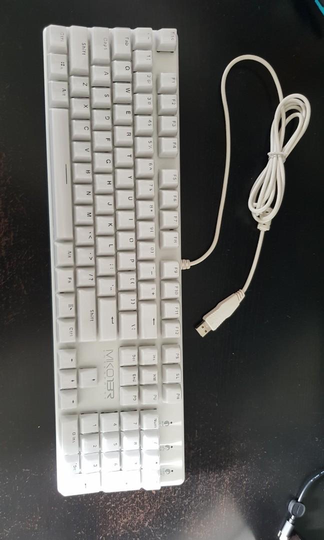 Armaggeddon MKO-13R white keyboard, Computers & Tech, Parts & Accessories, Computer Keyboard on ...