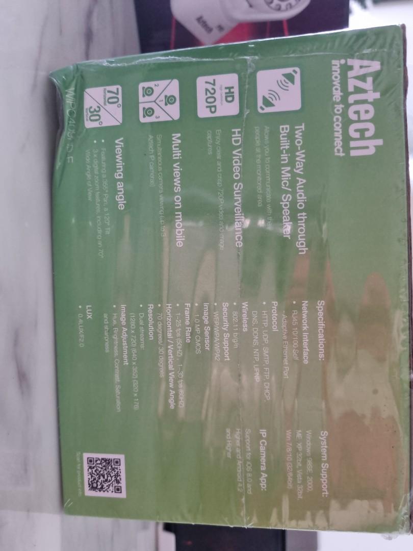 Aztech Wireless IP Camera, Furniture & Home Living, Security & Locks ...