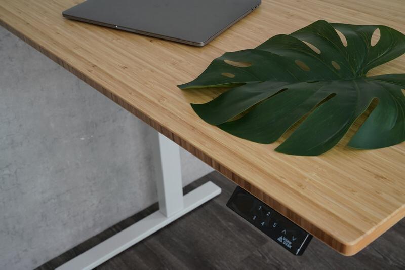 BAMBOO Height Adjustable TABLE Electrical OR Manual DESK LAPTOP, OFFICE ...