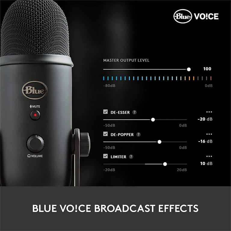 Blue Yeti USB Mic for Recording and Streaming on PC and Mac, Audio ...