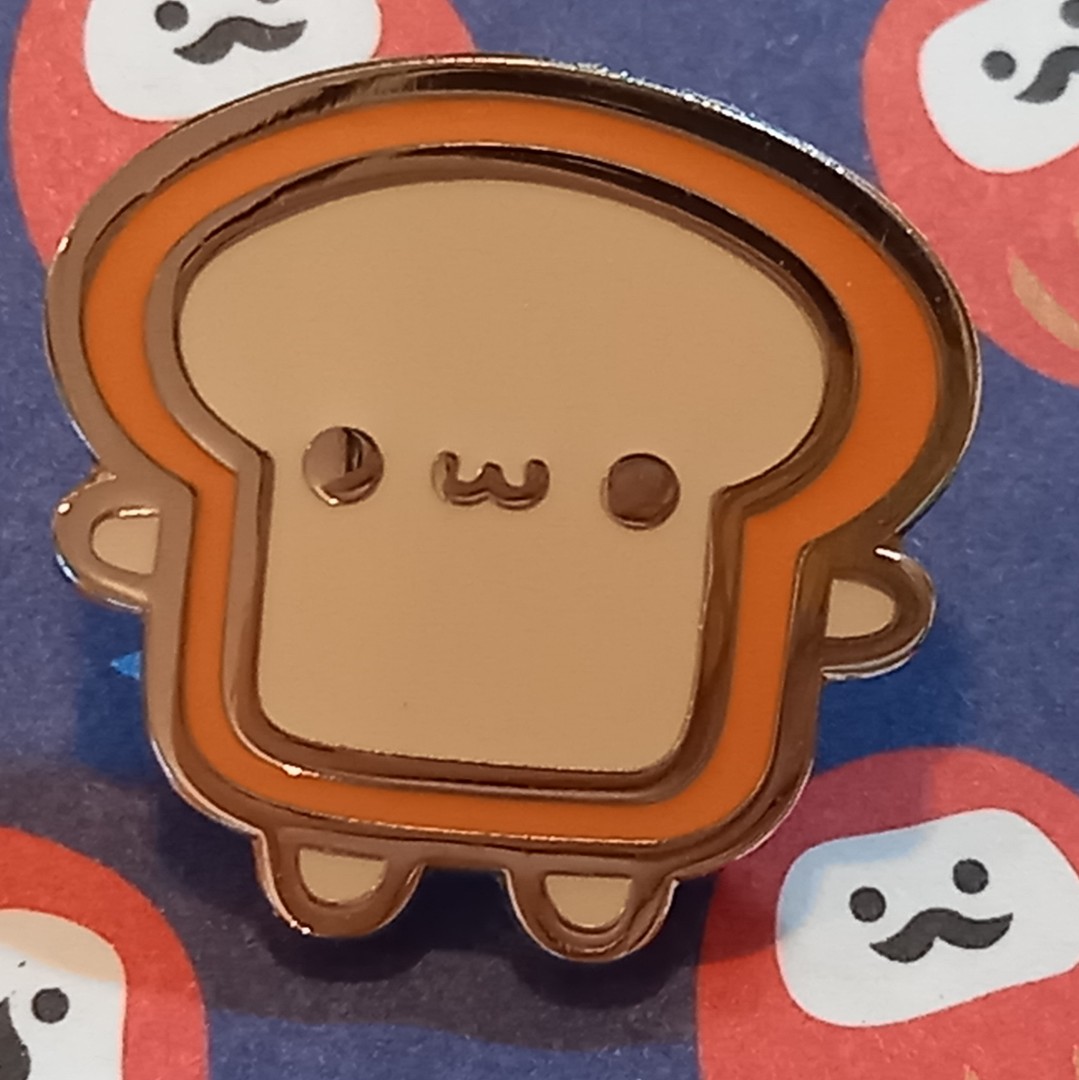 Bread enamel pin, Luxury, Accessories on Carousell