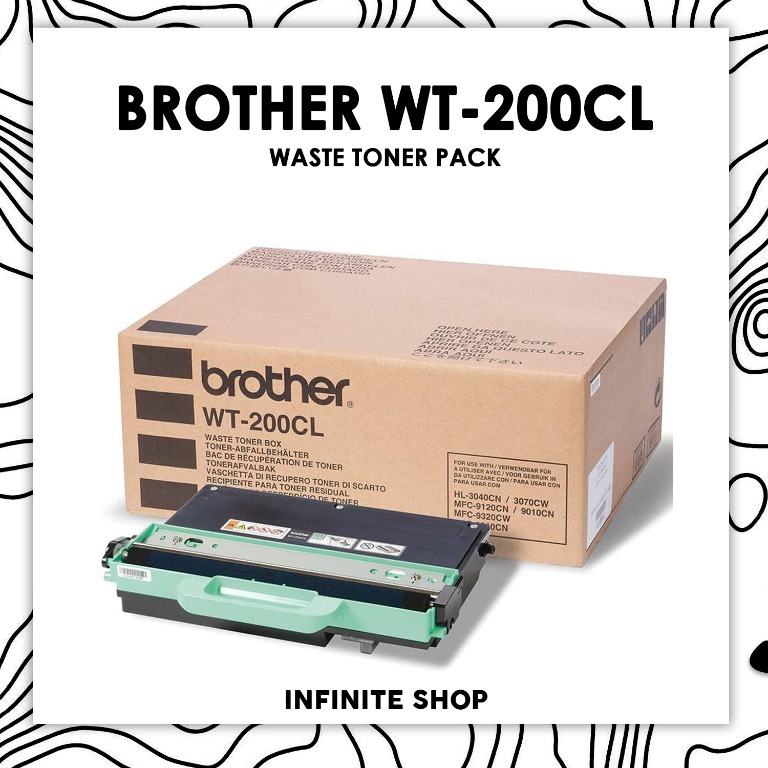 Brother Genuine Waste Toner Pack WT-200CL / WT200CL / WT200 / 200CL ...