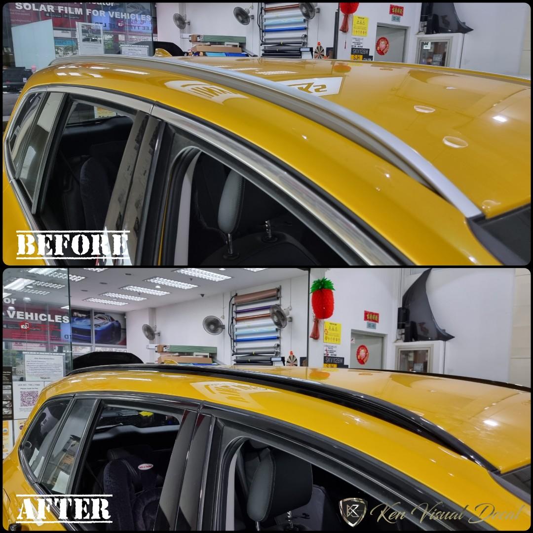 Car Wrap - BMW Roof Rack Wrap Gloss Black, Car Accessories, Car ...