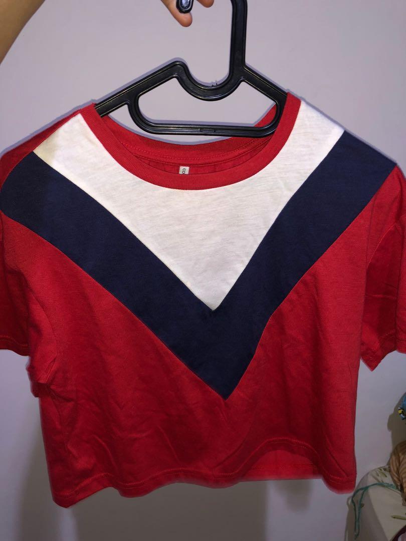 colorbox red top, Fesyen Wanita, Pakaian Wanita, Atasan di Carousell