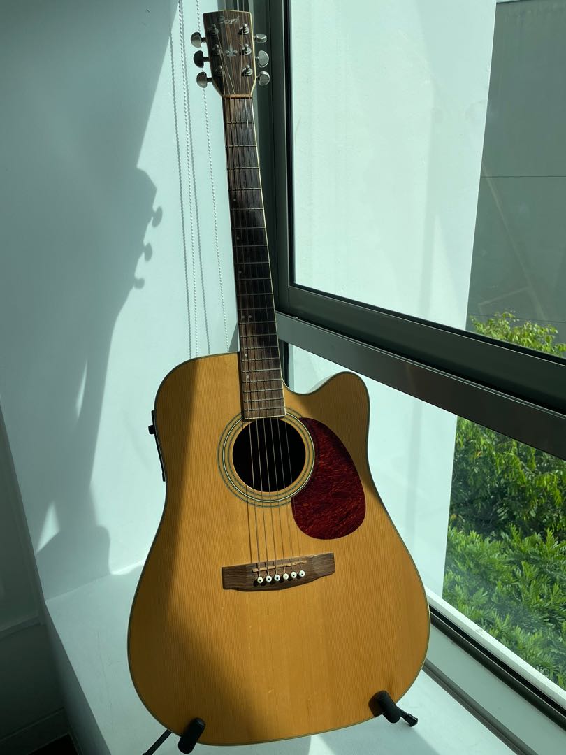 Cort Electro-acoustic guitar, Hobbies & Toys, Music & Media, Musical ...