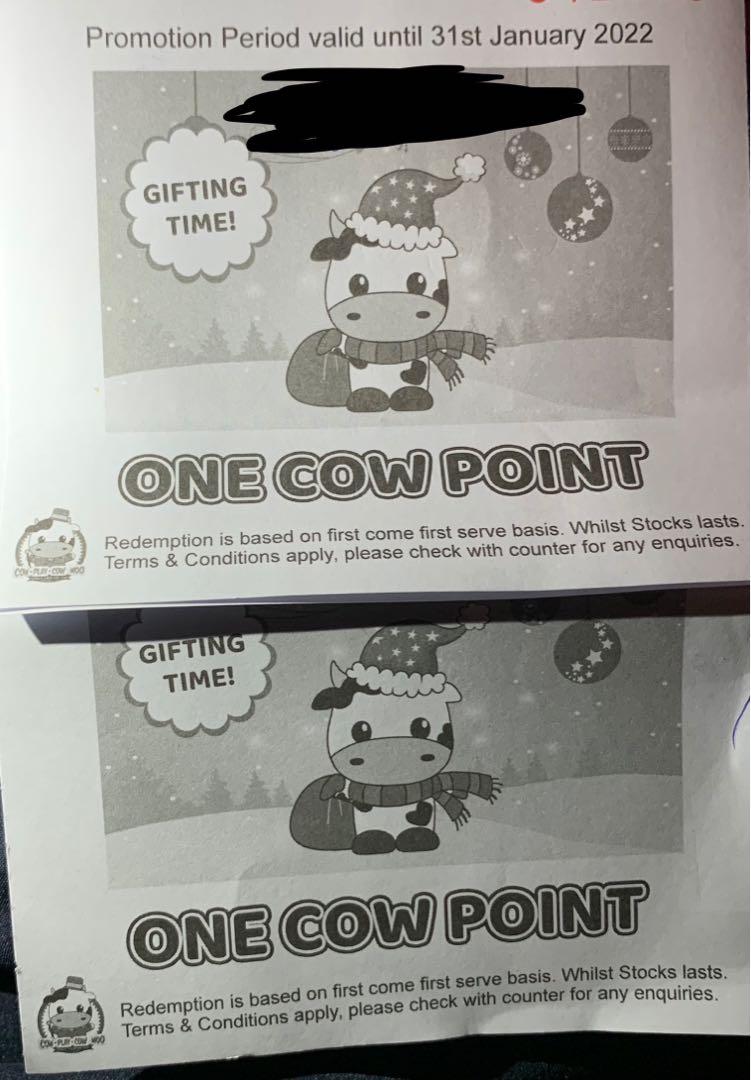 Cpcm cow play cow moo - cow point x 4, Tickets & Vouchers, Vouchers on ...