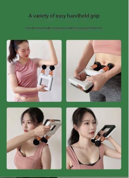Dual-Head Massage Gun / Double relief, Health & Nutrition, Massage ...