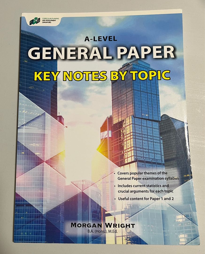 General Paper notes, Hobbies & Toys, Books & Magazines, Assessment ...