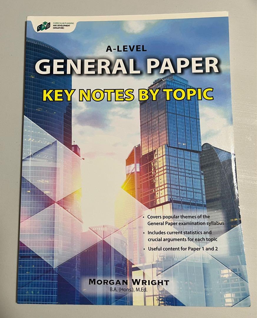 General Paper notes, Hobbies & Toys, Books & Magazines, Assessment ...
