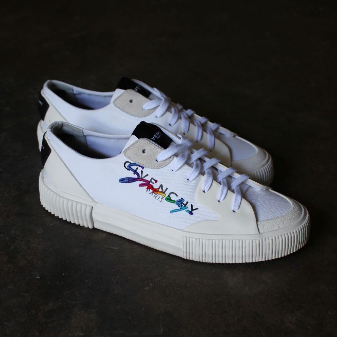 Givenchy Rainbow Logo Tennis, Men's Fashion, Footwear, Sneakers on ...