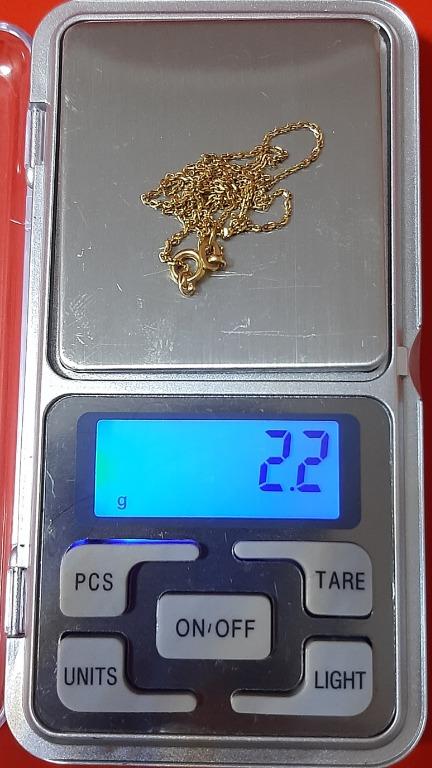 Gold Necklace BARBADA, OVAL LINK, ROPE CHAIN / 18k Gold / 14k Gold (2/2 ...