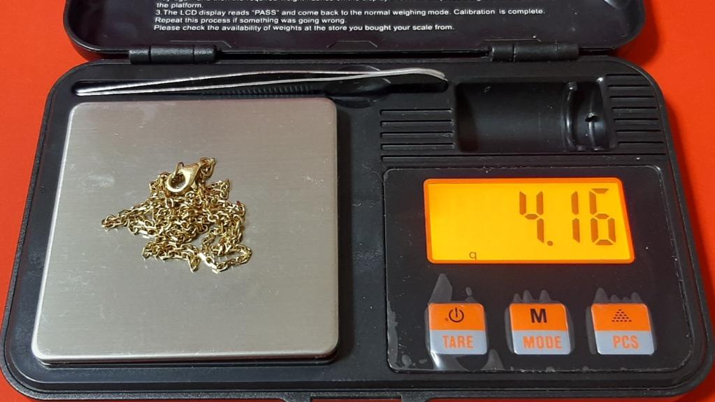 Gold Necklace BARBADA, OVAL LINK, ROPE CHAIN / 18k Gold / 14k Gold (2/2 ...