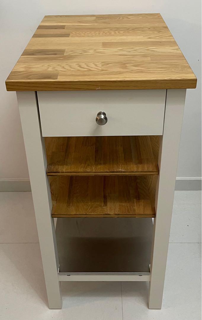 Ikea STENSTORP Kitchen trolley, white, Furniture & Home Living ...