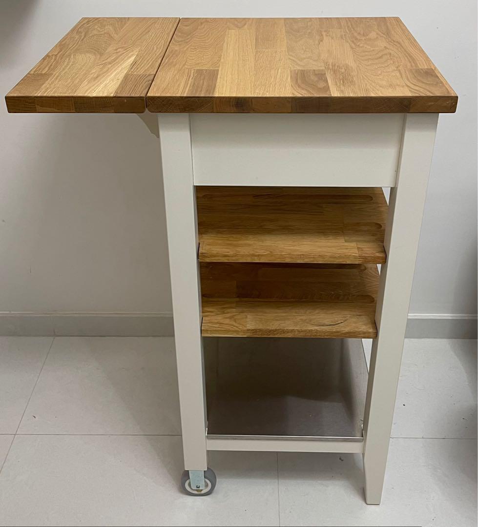 Ikea STENSTORP Kitchen trolley, white, Furniture & Home Living ...
