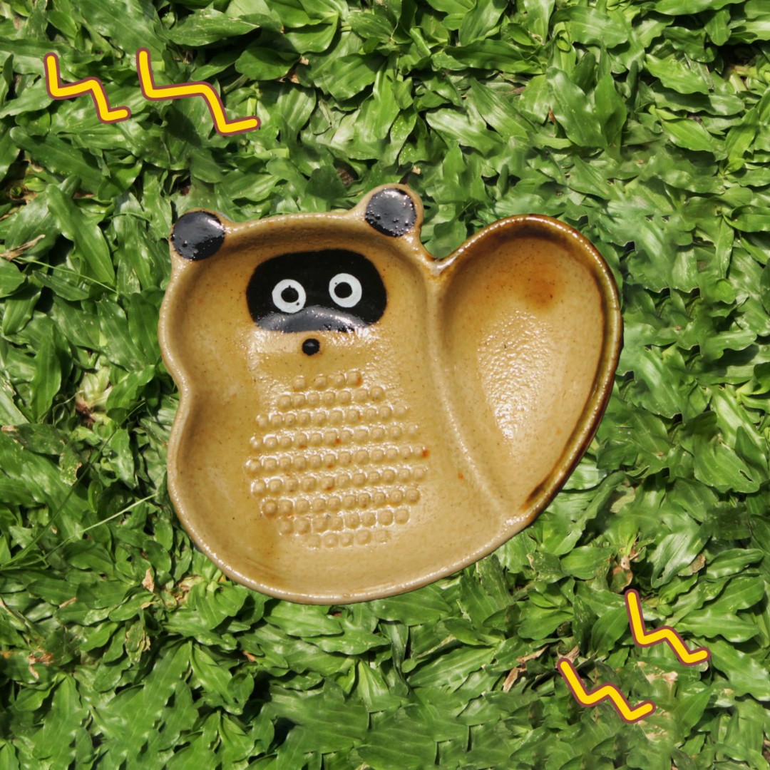 Japanese Tanuki Stoneware Wasabi Grater, Furniture & Home Living ...