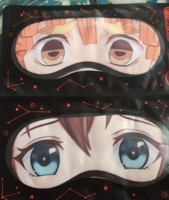 Kimetsu no yaiba zenitsu eye mask, Hobbies & Toys, Memorabilia ...