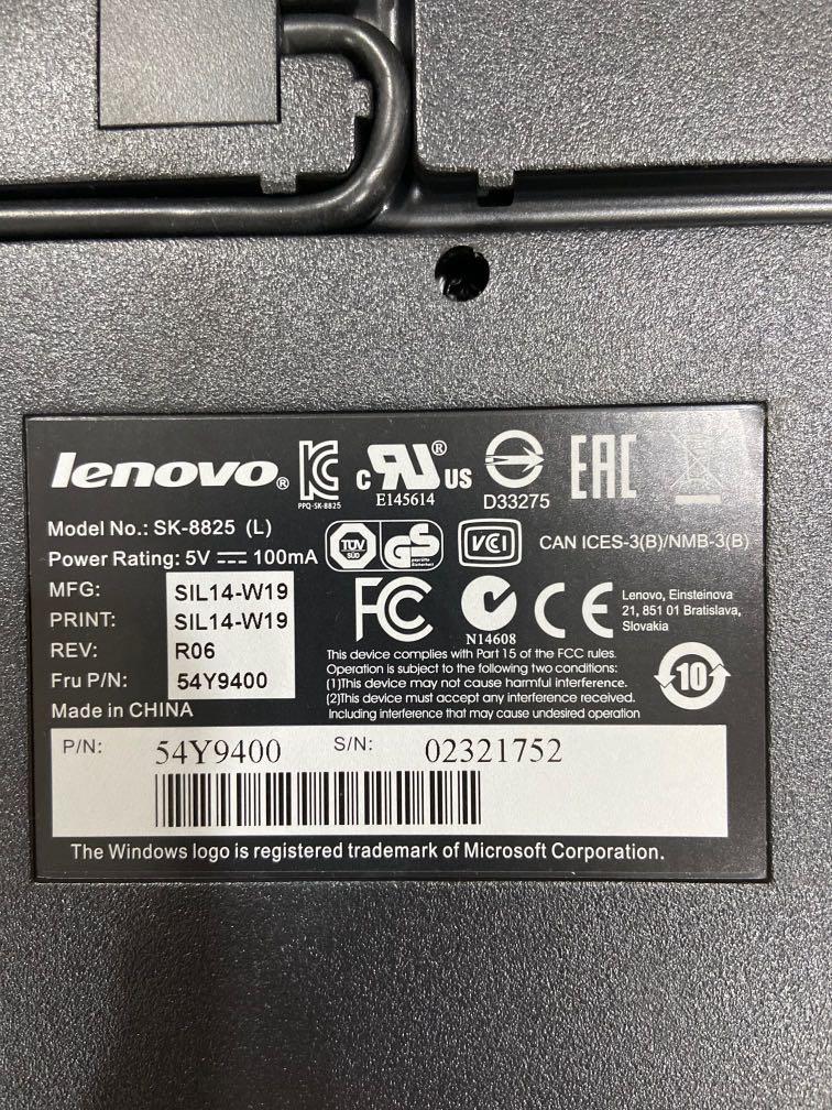 Lenovo SK-8825 PreferredPro USB Wired Keyboard, Computers & Tech, Parts ...