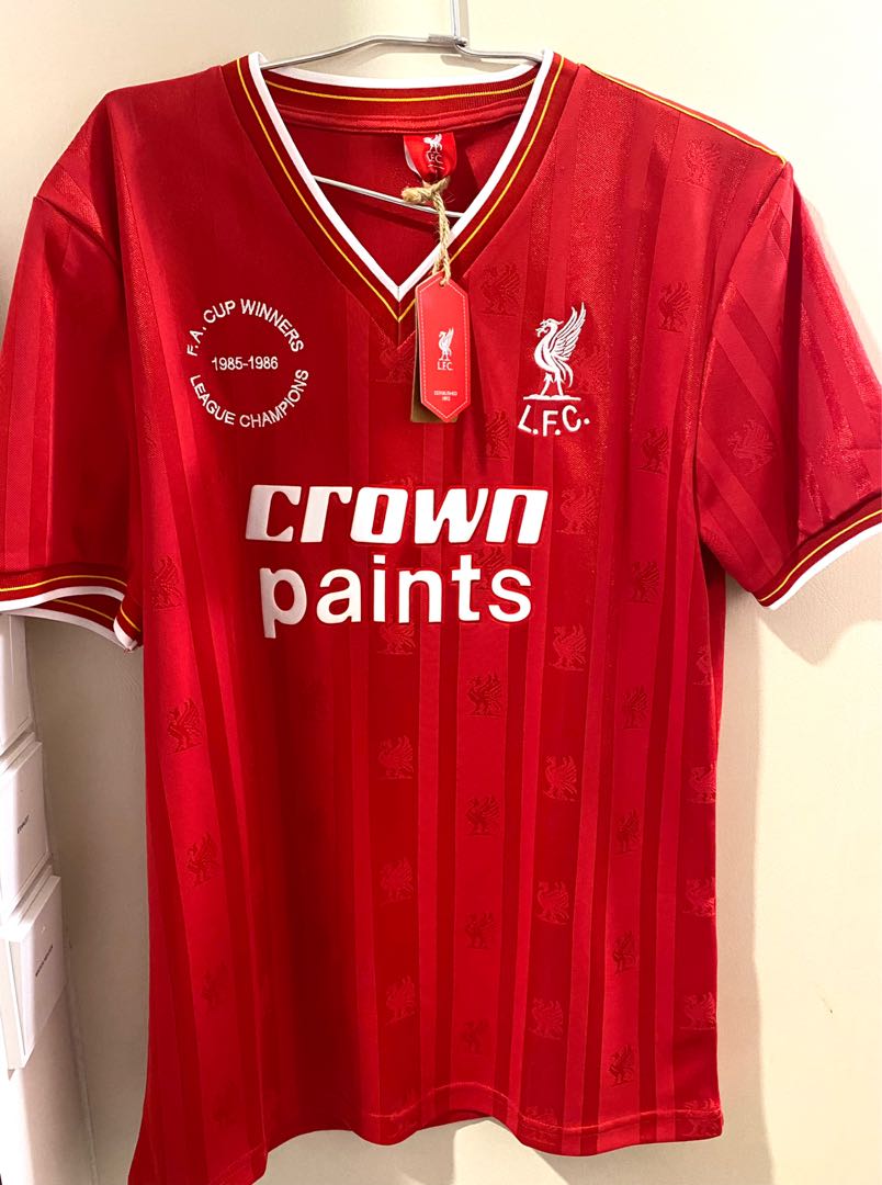 Liverpool FC Adults 1986 Retro Vintage Home Kit, Men's Fashion ...