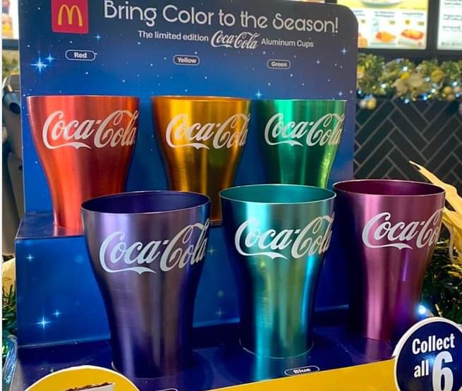 McDo Aluminum Coke Glass, Hobbies & Toys, Memorabilia & Collectibles ...