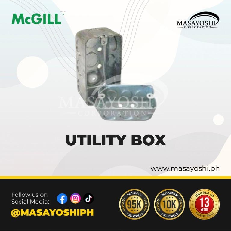 McGill Utility Box Side KO-3X1/2" End KO-1X1/2" Bottom KO-2X1/2 ...