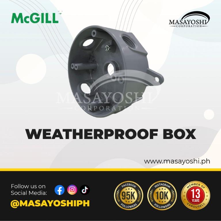 McGill Weatherproof Box 4" Round 3/4" - 5 Hole | Model# RB-7 ...