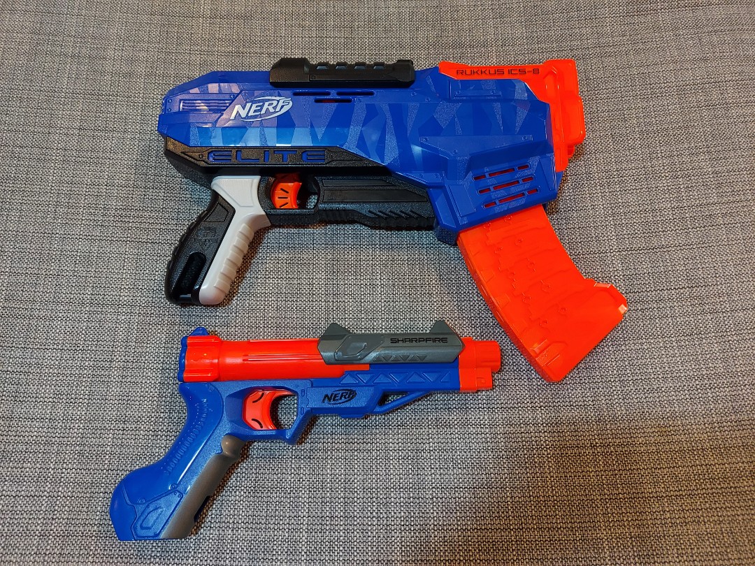 Nerf Rukkus ICS-8 & Nerf SharpFire, Hobbies & Toys, Toys & Games on ...