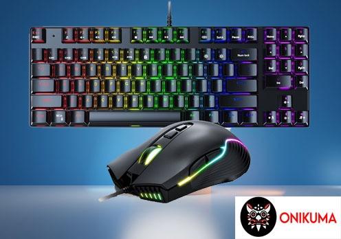 ONIKUMA G26 Chroma RGB Professional Blue Switch Mechanical Gaming ...