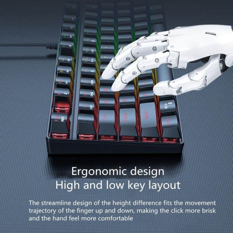 ONIKUMA G26 Chroma RGB Professional Blue Switch Mechanical Gaming ...