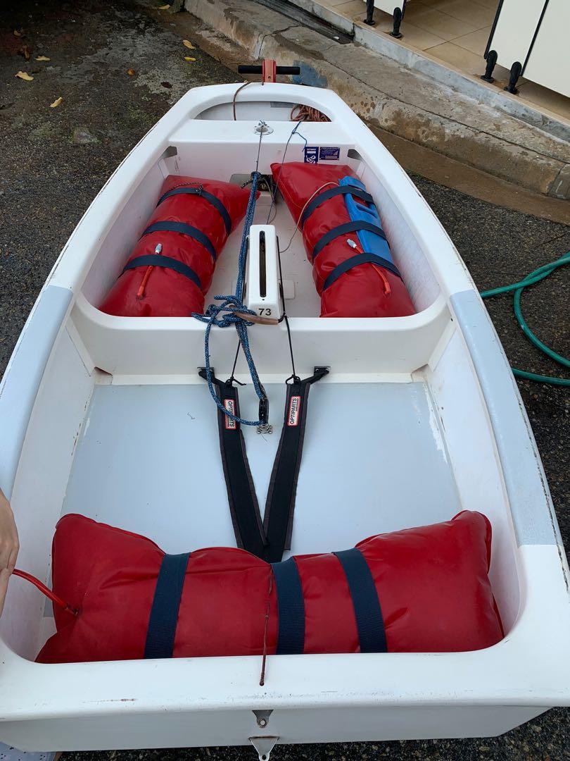 Optimist Boat for Sale, Sports Equipment, Sports & Games, Water Sports on Carousell
