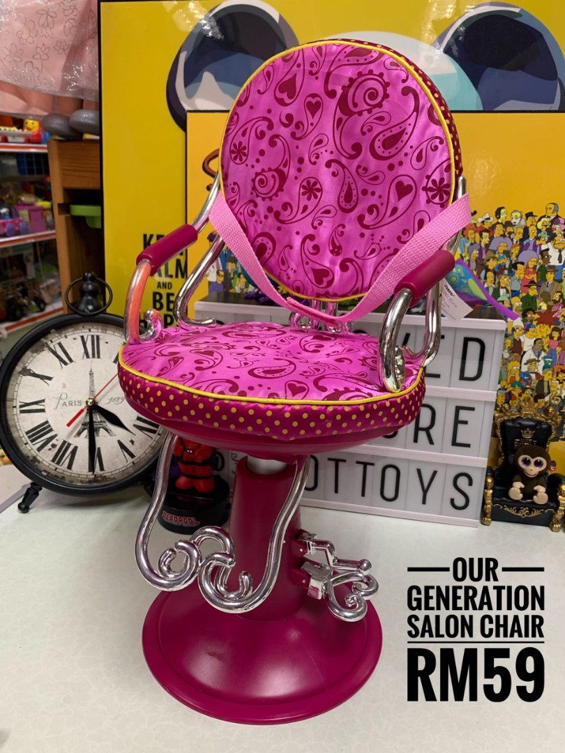 Our generation salon chair, Hobbies & Toys, Toys & Games on Carousell