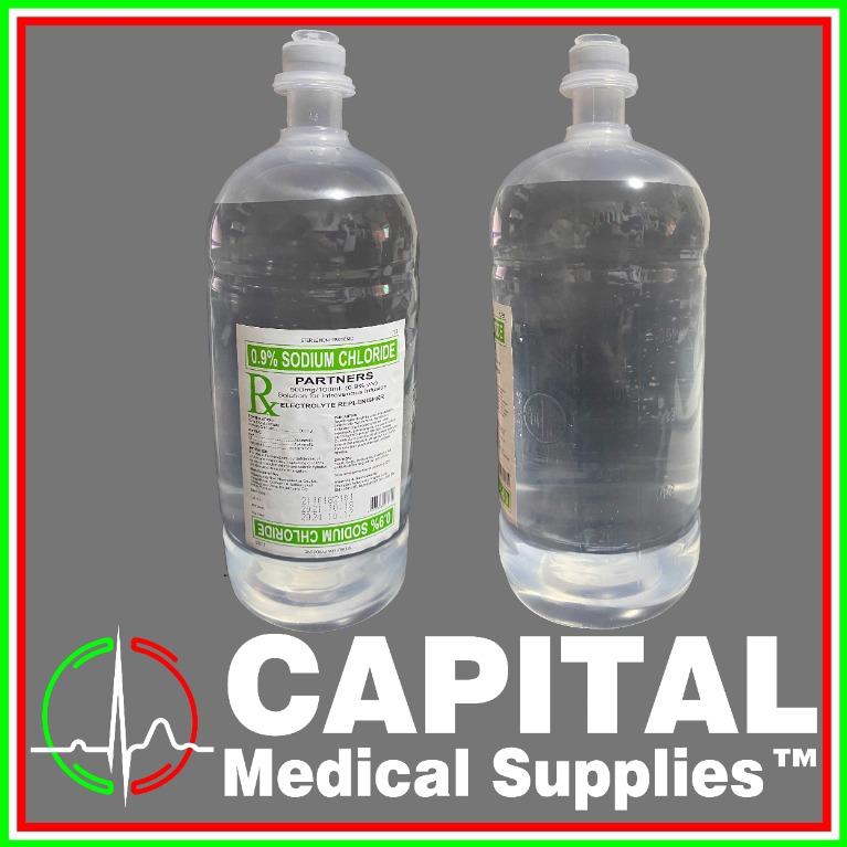 PARTNERS Plain NSS Normal Saline Solution Sodium Chloride 1Liter ...