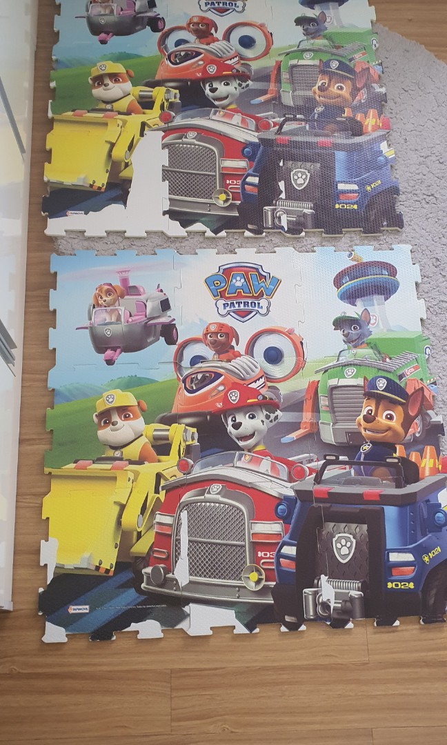 Play mat, soft foam Paw Patrol, Babies & Kids, Infant Playtime on Carousell